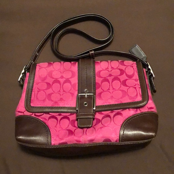 Coach | Bags | Coach Hot Pink Handbag | Poshmark